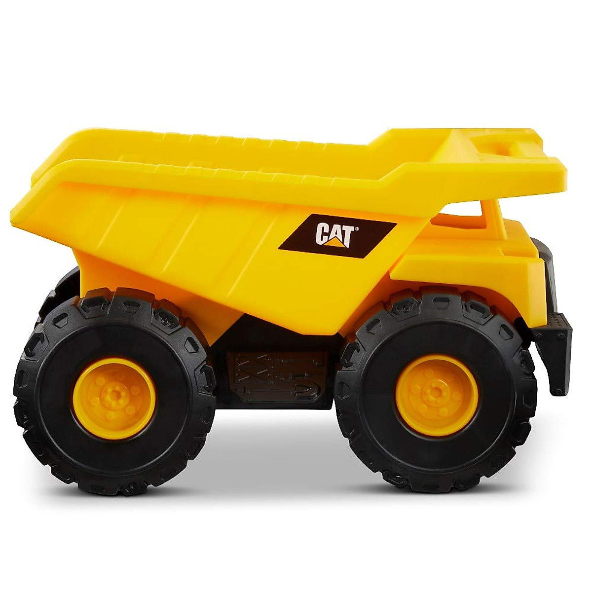CAT Construction Toys, 15" Dump Truck Toy, Ages 2+, Sturdy Plastic, No Batteries Required, CAT Construction Tough Rigs Series