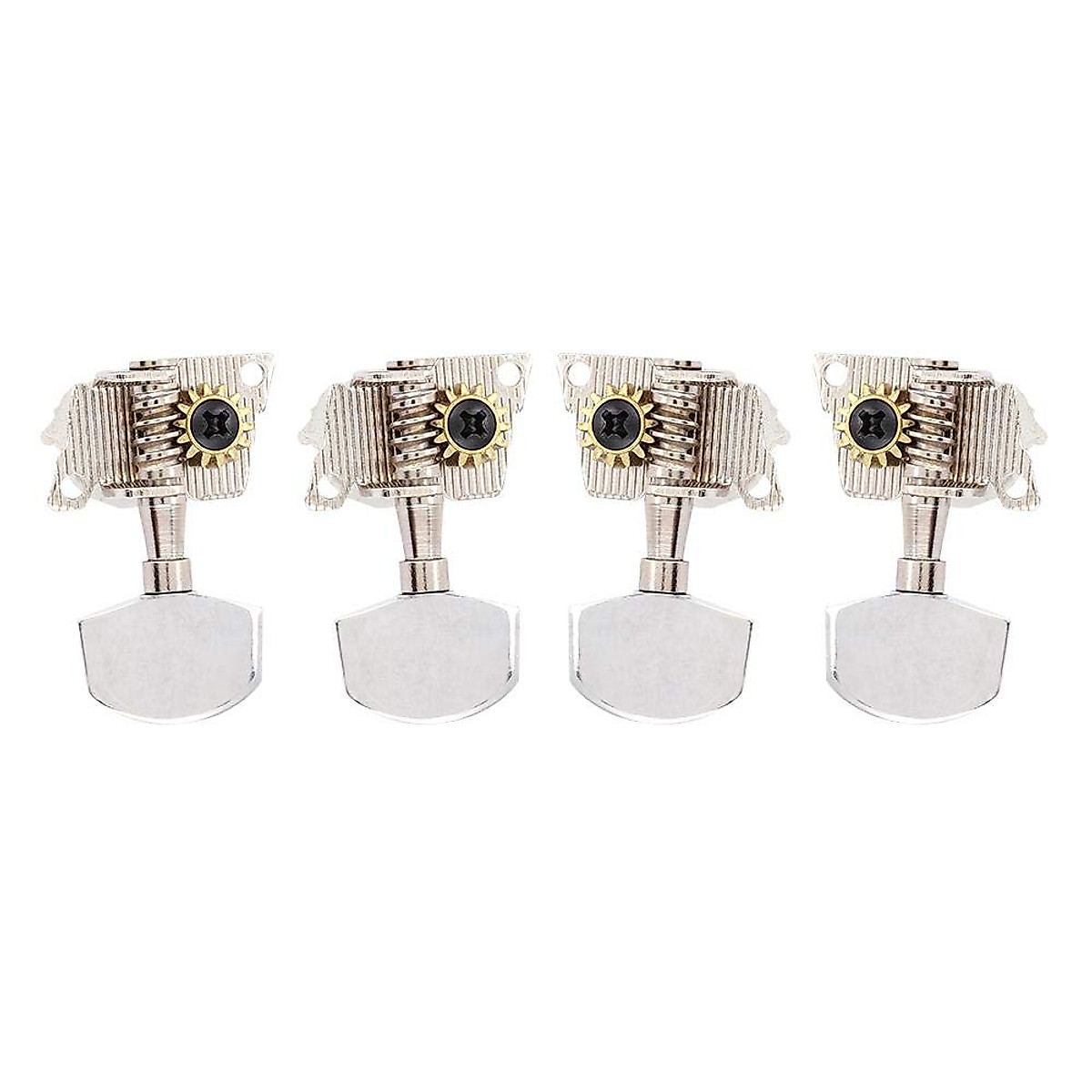 Alomejor Ukulele Tuning Peg 2L + 2R Ukulele Tuning Peg Machine Head with Mouting Screws for Classical Ukulele