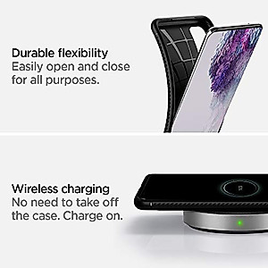 Spigen Rugged Armor Designed for Samsung Galaxy S20 Case/Galaxy S20 5G Case (2020) - Matte Black