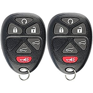 KeylessOption Keyless Entry Remote Control Car Key Fob Replacement for OUC60221, 15913427 (Pack of 2)