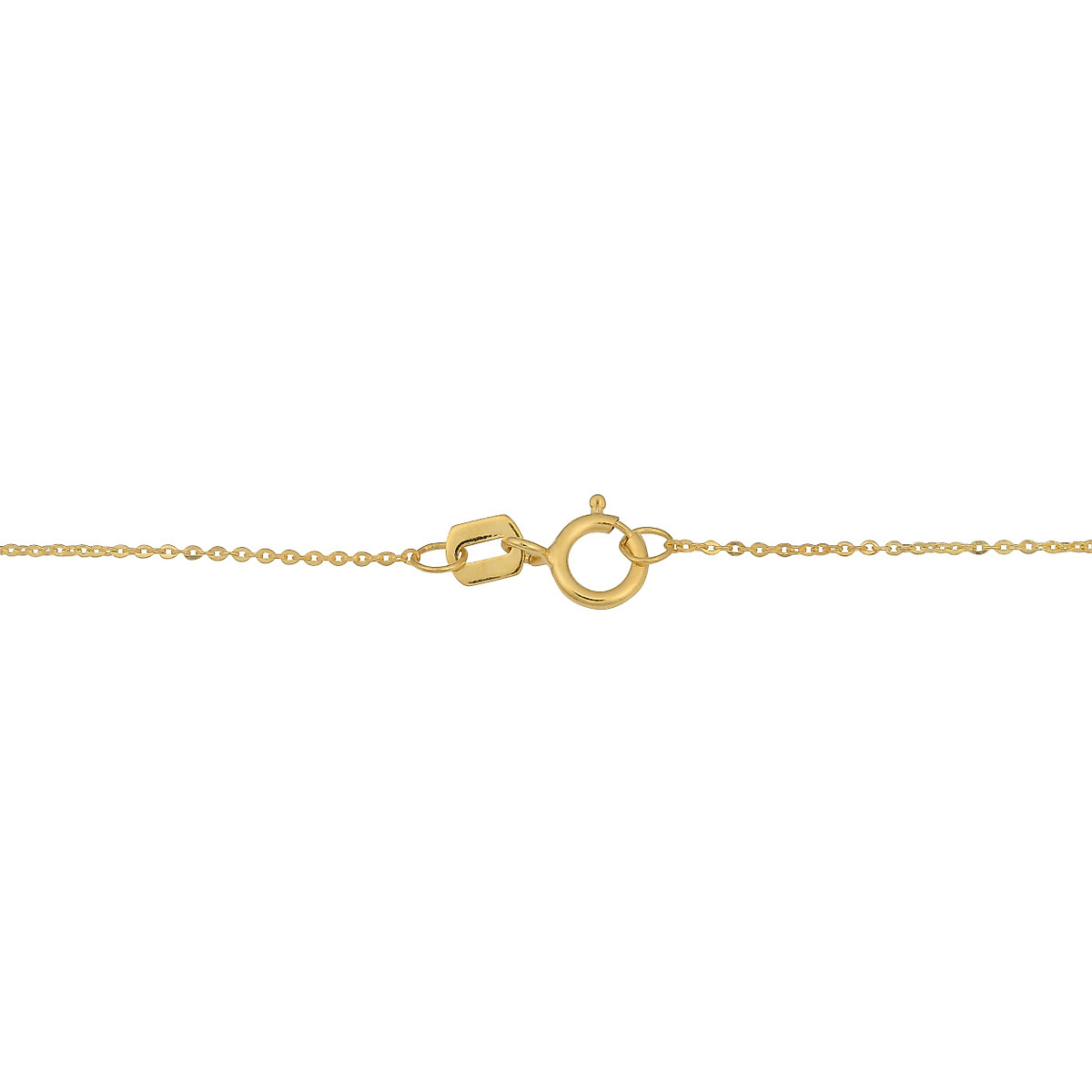 Kooljewelry 10k Yellow Gold Heart Necklace (18 inch)