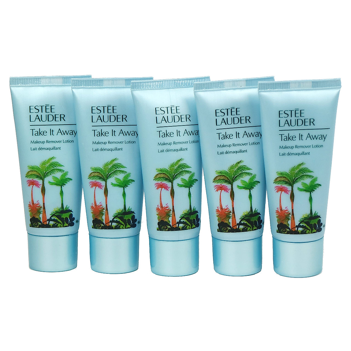 Estee Lauder Pack of 5 x Take It Away Makeup Remover Lotion 1 oz each, Travel Size Unboxed