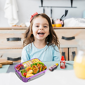 WXOIEOD 4 Pieces Mini Condiment Bottles, Mini Ketchup Bottle, Small Condiment Squeeze Bottles Sauce Container for Lunchbox Bento Box Accessories Travel Honey Salad Dressing