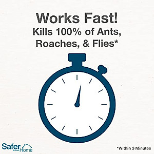 Safer Brand Safer Home SH110 Indoor Ant, Fly, Roach, Spider, Silverfish & Flea Killer Ready-to-Use Spray – Made with Natural Oils – 24 fl oz, Blue