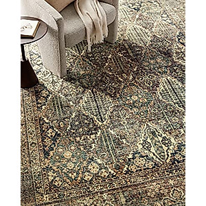 Loloi Magnolia Home by Joanna Gaines x Banks Spice/Blue 7'-6" x 9'-6" Area Rug