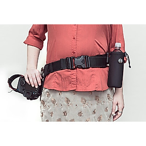 Spider Holster - SpiderMonkey Water Bottle Holder - Self Locking Belt Accessory Clip with Neoprene Drink Holster!