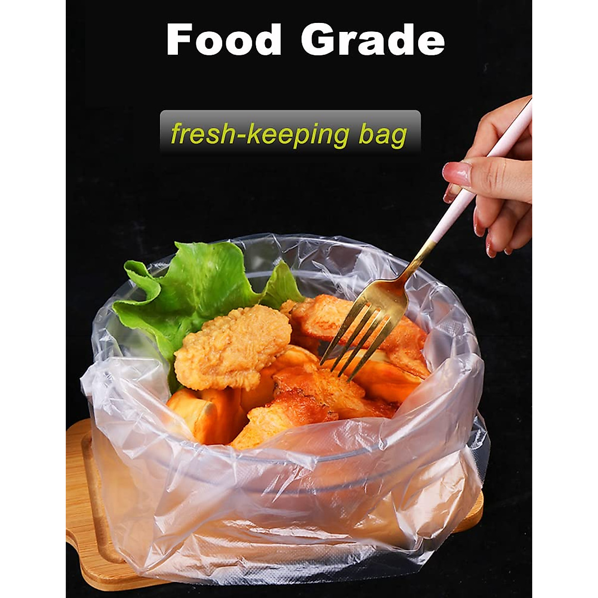 9.8 X 13.8 Inch Plastic Produce Bags Roll, 1000 Bags of 1 Big Roll for Fruits, Vegetable, Bread, Clear Kitchen Food Storage Bags (Medium)