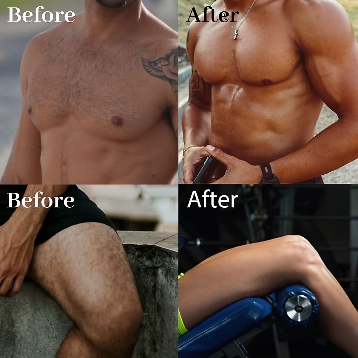 Hair Removal Spray Foam for Men Hair Removal Cream IVNIL - Effective & Painless Hair Removal Cream for Men's Underarm, Chest, Back, Legs - Depilatory Cream, Suitable For All Skin Types