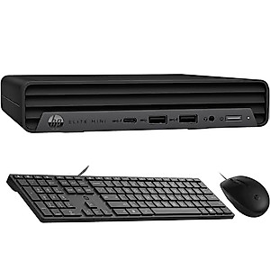 HP Elite Mini 600 G9 MFF Business Desktop Computer, 13th Gen Intel 14-Core i5-13500T (Beat i7-12700T), 4GB DDR5 RAM, 1TB PCIe SSD, WiFi 6, Bluetooth, Keyboard and Mouse, Windows 11 Pro, Tichang