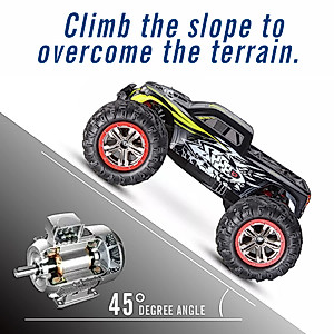 HScopter RC Cars, 4WD Hobby Grade Off Road Remote Control Car 30+MPH Waterproof Monster Truck 1:10 All Terrain Electric Toy Vehicle Gift for Kid Adult