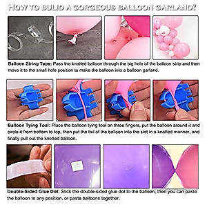 135 Pieces Blue Balloon Garland Arch Kit - White Blue Silver and Blue Confetti Latex Balloons for Baby Shower Wedding Birthday Party Centerpiece Backdrop Background Decoration