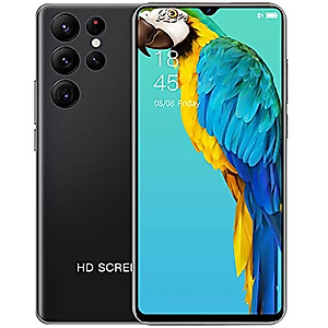 Unlocked Cell Phones, S22 Ultra 5G Android Smart Phone HD Full Screen Phone, 2+16GB RAM 6.53inch Touch Screen Dual SIM Mobile Cell Phone, Best for Father Childrens (Black)