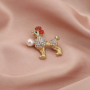 CHOORO Sigma Gamma Rho Sorority Brooch 1922 Sorority Mini Poodle Brooch Paraphernalia Gift Greek Sorority Necklace Bracelet Brooch (SGR-Mini poodle brooch)