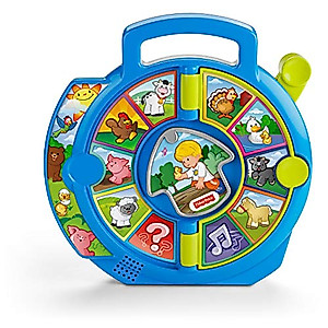 Fisher-Price Little People Toddler Learning Toy World of Animals See ‘N Say with Music and Sounds for Ages 18+ Months