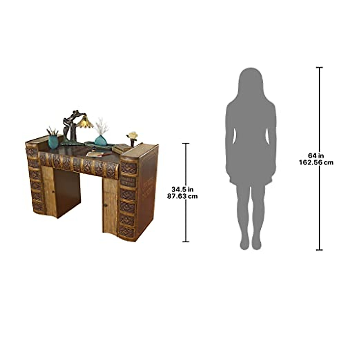 Design Toscano Literary Volumes Writing Desk, full color