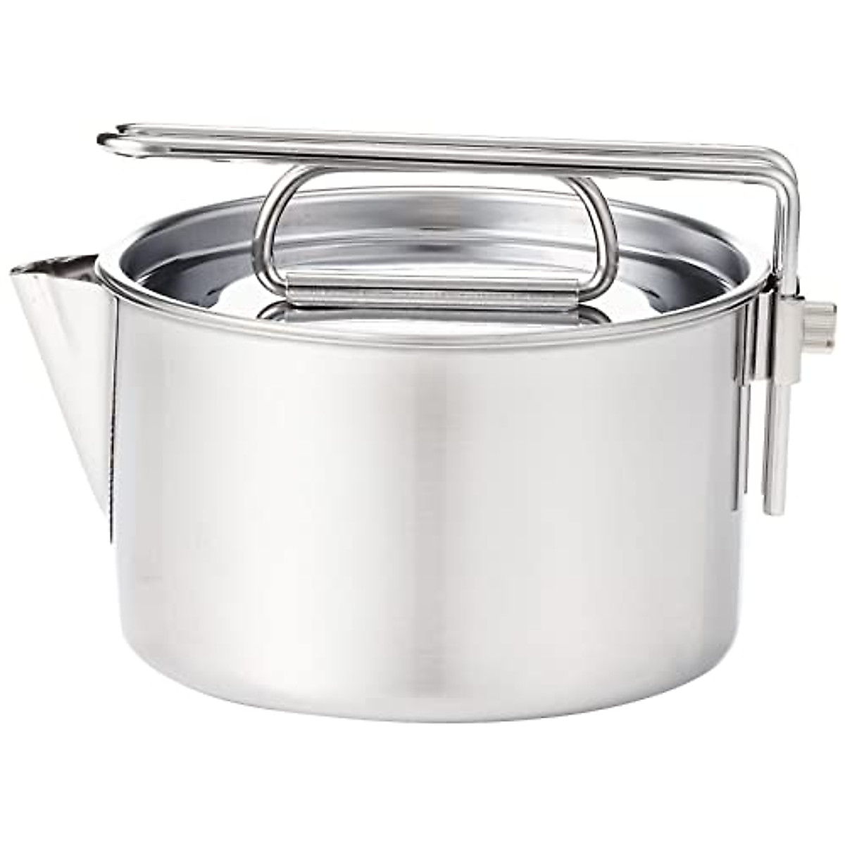 Captain Stag M-7296 Camping Kettle Cooker, 5.5 inches (14 cm), 0.5 gal (1.3 L)