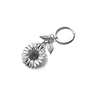 PHAETON 20PCS Sunflower Keychain Sunflower Key Ring Flower Keychain For Birthday Summer Party Wedding School Reward Sunflower Party Favor Bridesmaids Gift