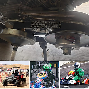 3PCS 30 Series Go Kart Drive Belt Replaces Manco 5959 / Comet 203589 Durable Trorque Converter Belt