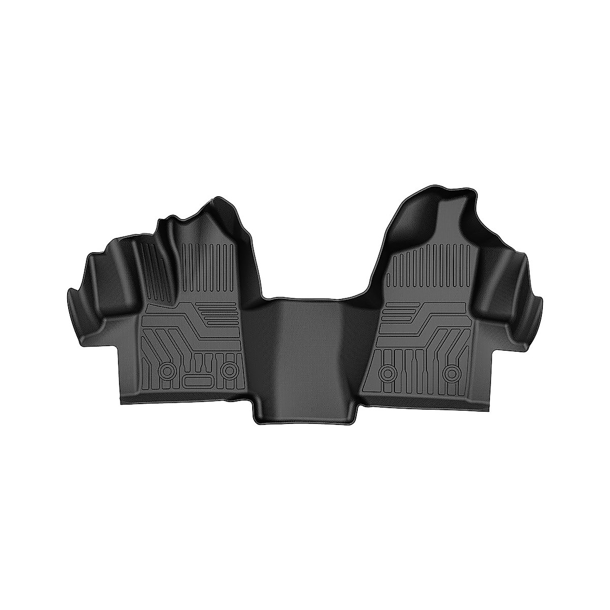 Mixsuper Custom Fit for Floor Mats 2015-2019 Ford Transit 150/250/350 (No Transit Connect) All Weather Floor Liners 1st Row 1 Piece