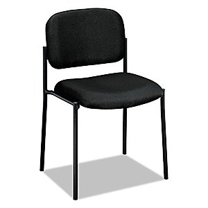 HON Scatter Armless Stacking Guest Chair, Black