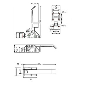 Richelieu Hardware, 5.13", Chrome BP858352140 Contemporary Metal Ice Box Latch