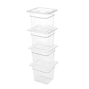 DONGhREE Food Pans with Lids Wide Practicability 8 Packaged for Hotels Fast Food Restaurants