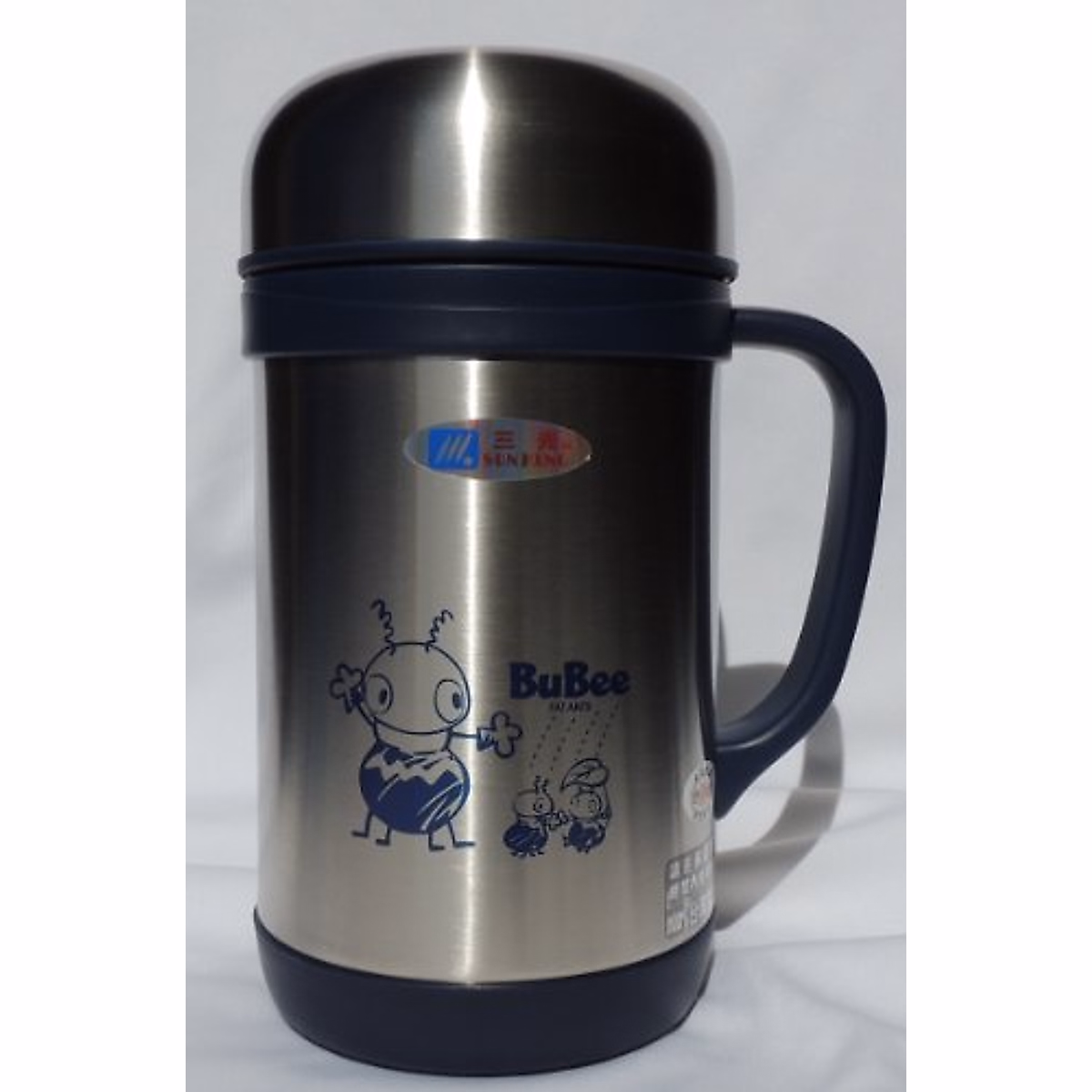 BuBee A-600 Stainless Steel Vacuum Insulated Mug/Tumbler, 0.6 Liter-Blue/Red(Random Colors)