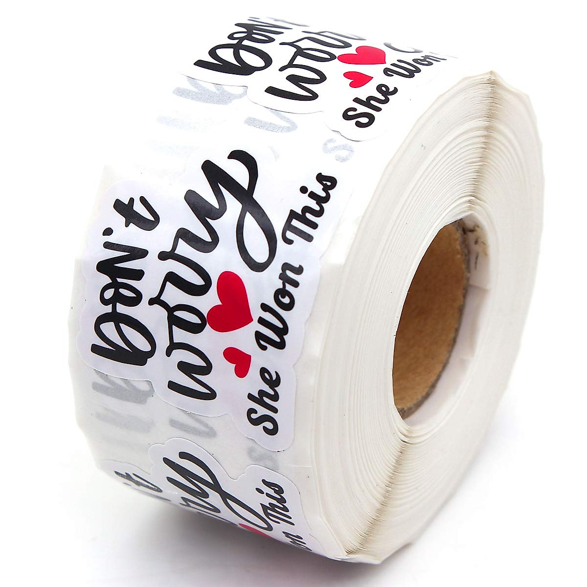 1.5 Inch Don?t Worry She Won This Stickers, Small Shop Stickers, Thank You Sticker,Small Business, Packaging Sticker, 500 PCS.