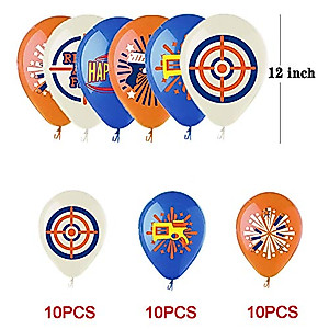 Cracoo Dart War Party Supplies Balloons,Gun Picks Target Birthday Bullet War Party Decoration