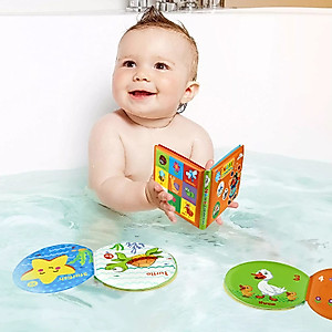 Baby Bath Toys, Nontoxic Bath Books for Babies Bath Time, Bathtub Toys for Toddlers 6 to 12 18 Months, Soft Educational Bath Toys for 1-3 Year Old Girls Boys(Pack of 3)