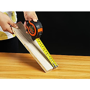 Greendale - 6 Pack of 25 ft Tape Measures / Measuring Tapes - Inches & Centimeters - Tough Outer Shell - Thumb and Quick Lock - Autowind - Belt Clip