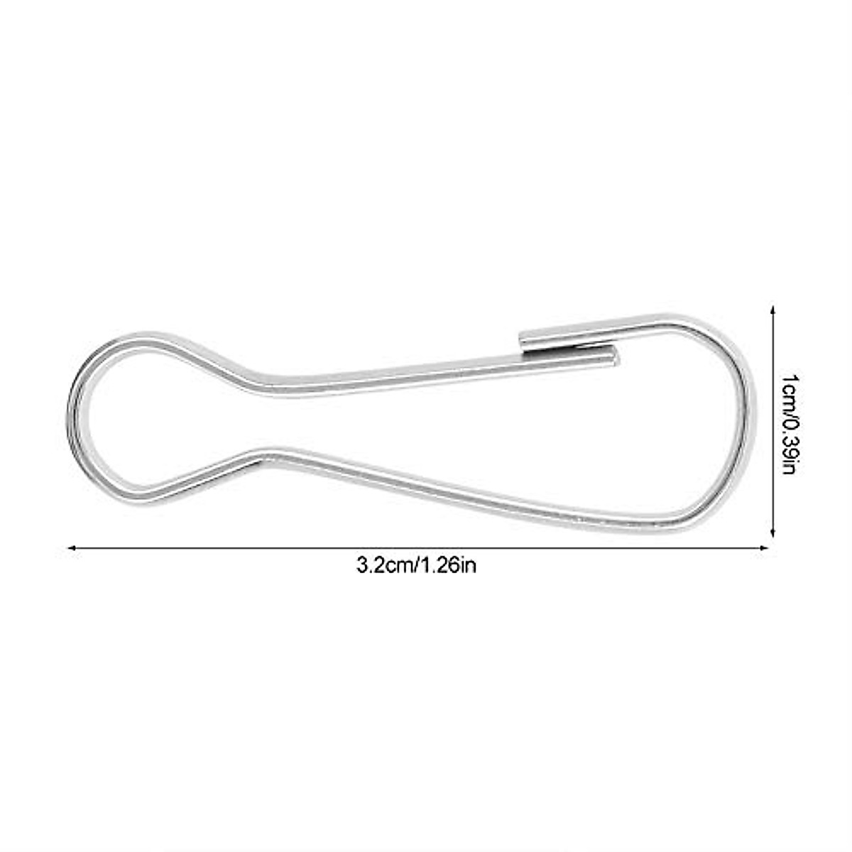 Pssopp 100PCS Bird Hooks Metal Hooks Durable Thicken C-Clips Hooks Chain Links Snaps Hook Set Bird Cage Supplies