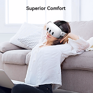 AMVR Upgraded Comfort Face Cover Pad Facial Interface Compatible with Meta/Oculus Quest 3 Accessories, with Knob Adjustable, with PU Face Cushion and Breathable Ice Silk Cotton