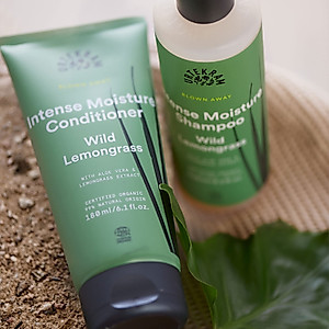 Urtekram Conditioner - Wild Lemongrass - Normal Hair - 180 ml, Vegan, Organic, Intense Moisture, Natural Origin