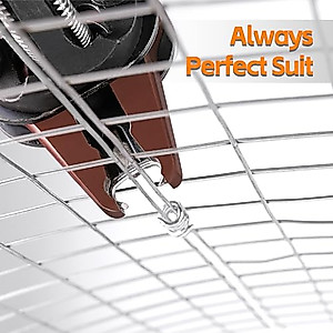 Kamsin 16 Gauge C-Type Hog Ring Staples, 1,000 PCS, Galvanized Steel, 1/2" (12.5mm) Inner Crown, 5/8" (16.9mm) Outside Crown for Pneumatic Hog Ring Gun in Cages Building or Fastening