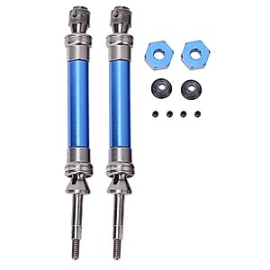 Tbest RC Rear Drive Shaft Set, 1/10 RC Metal CVD Shaft Fit for Slash Car NSV775(Dark Blue) Axles 2Wd 67 C-10 Slash Drag Upgrades Tra2Wd