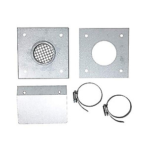 Simpson Dura Vent 2" X 10' Outside Air Kit Aluminum Flex Pipe Kit for Pellet Stove Fresh Air Intake