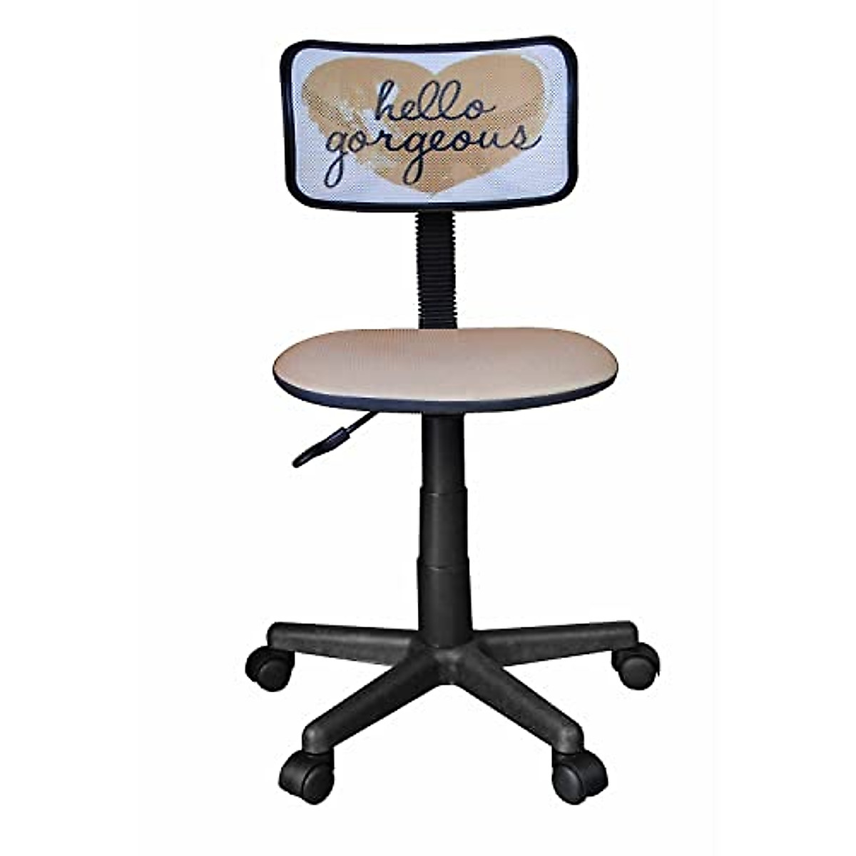 Urban Lifestyle Printed Swivel Mesh Chair, Hello Gorgeous 23D x 12W x 35H in