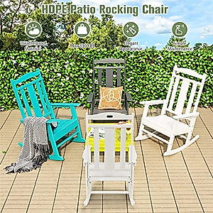 JGQGB 2 Piece Patio Rocker Rocker High Back