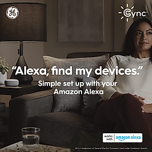 GE CYNC Smart Full Color A19 LED Light Bulb, 60W Replacement, Bluetooth/Wi-Fi Enabled, Alexa + Google Home Compatible Without Hub, 2-Pack (Packaging May Vary)