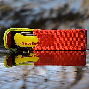 Victorinox Swiss Army Rescue Tool Pocket Knife with Pouch, Fluorescent Yellow ,111mm