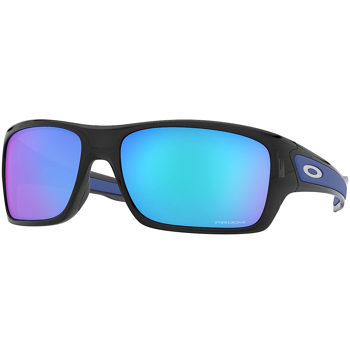 Oakley Men's OO9263 Turbine Rectangular Sunglasses, Black Ink/Prizm Sapphire, 65 mm