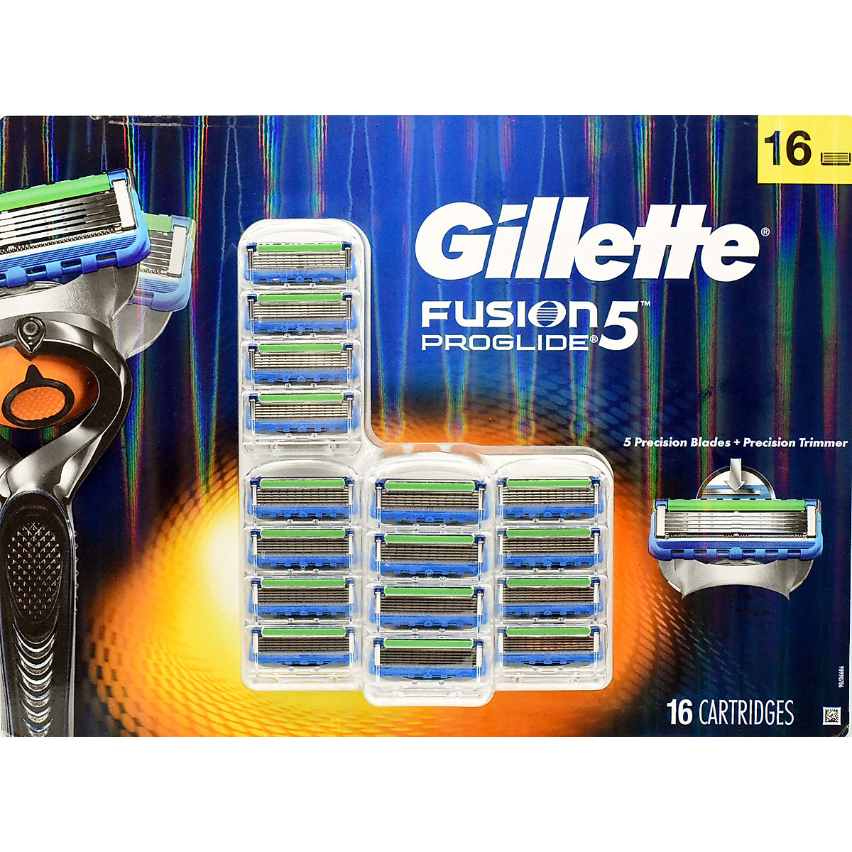 Gillette Fusion5 ProGlide Men's Razor Blade Refills, Pack of 16 Cartridges (packaging may vary)