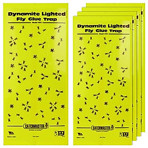 Catchmaster Pro Series Flying Insect Light Trap Replacement Board 5-PK, UV Light Fly Trap Refill, Adhesive Glue Boards, Mosquito Trap Supplies, UV Lamp Bug Catcher, Home & Garage Pet Safe Pest Control