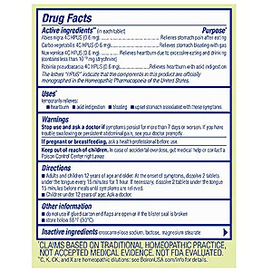 Boiron Acidil for Relief of Acid Reflux, Heartburn, Indigestion, and Upset Stomach - 60 Count