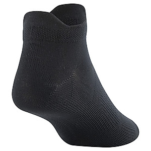 GOLDTOE Men's Nylon Lite No Show Socks, 6-Pairs, Black 2, Large