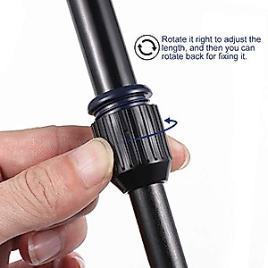 POPETPOP Extendable Fishing Net Plastic Pole Handle Telescopic Landing Net Tuck Net for Fish Tank Lakes Ponds (Size L)