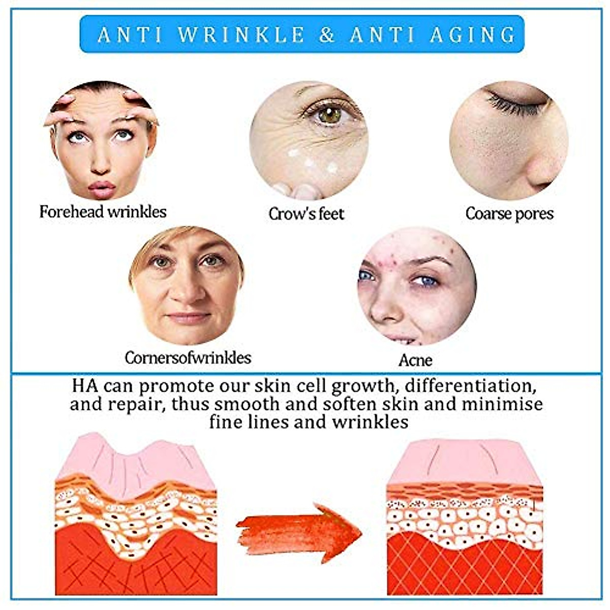 Luxsea Salicylic Acid 2% Solution Face Serum Shrink Pores Hyaluronic Acid Serum Gentle Exfoliating for Smoother & Clearer Skin, Treats Rosacea, Blackheads, Clogged Pores, Dullness, Oily Acne Skin