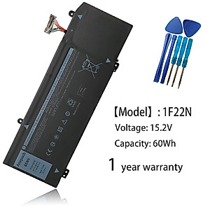 Anepoch 1F22N Laptop Battery Replacement for Dell Alienware 2018 M15 G5 15 5590 G7 7790 7590 ALW15M-D1735R R2 R1 2019 M17 Series XRGXX HYWXJ 0HYWXJ JJPFK 8622M 15.2V 60Wh 3750mAh