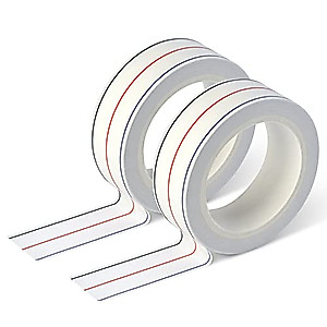 TSSART 1/4" Seam Diagonal Seam Tapes - 10Yard Each Roll Sewing Basting Tape for Stitching Straight Diagonal Seams Instruction Tool (2Pcak)